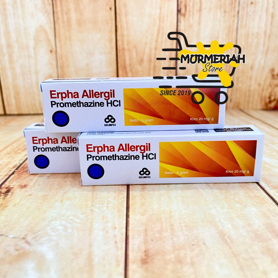 Jual ALLERGIL Cream 5 g - Erpha Krim untuk Alergi Gatal, Ruam & Luka ...