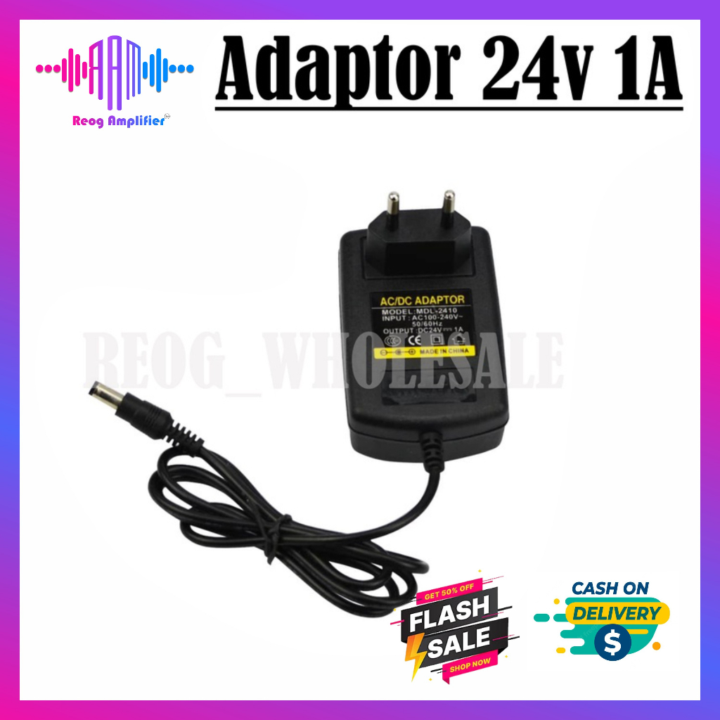 Jual Adaptor 24v 1A dan 24v 2A Untuk Segala Fungsi Mist Maker Cctv Dll | Shopee Indonesia