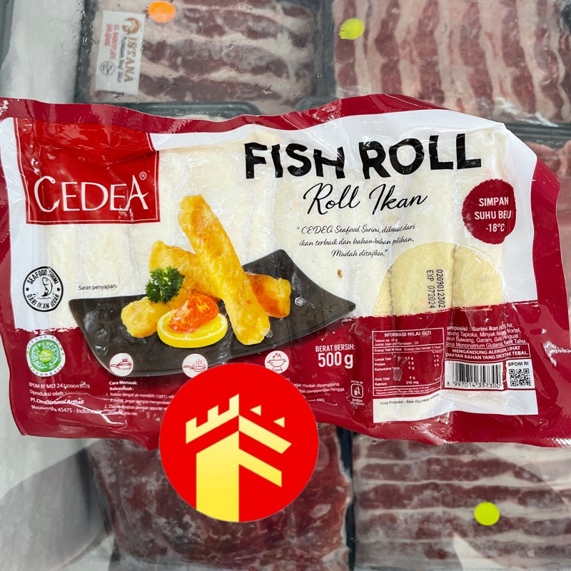 Jual CEDEA FISH ROLL ORIGINAL 500 GR FISH DUMPLING CHICKEN CHEESE FISH ...