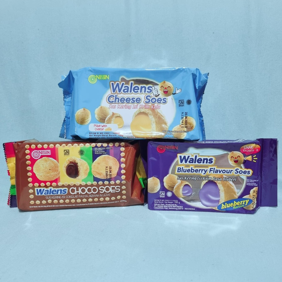 Jual Nissin Walens Choco Soes / Walens Blueberry Soes / Walens Cheese ...