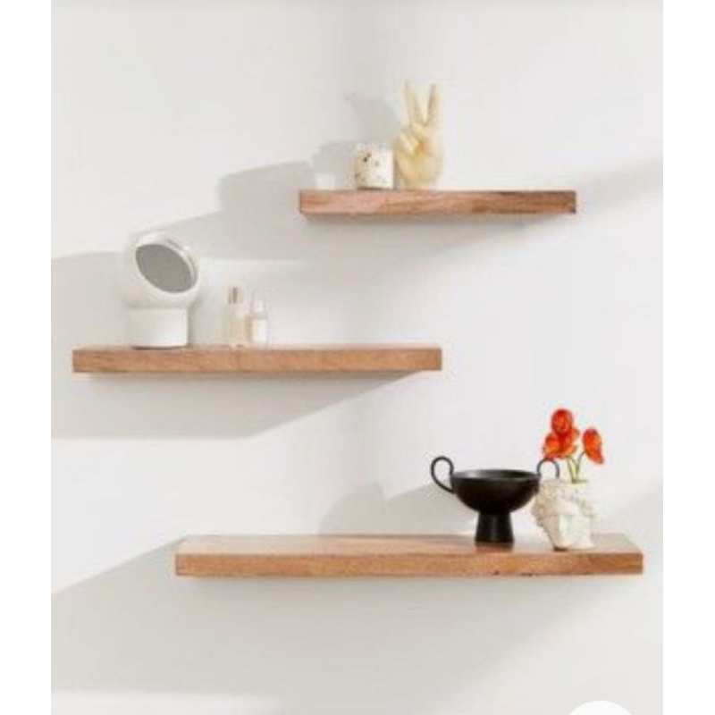 Jual ambalan dinding 30 x 30/ ambalan kayu/ ambalan kayu jatibelanda ...