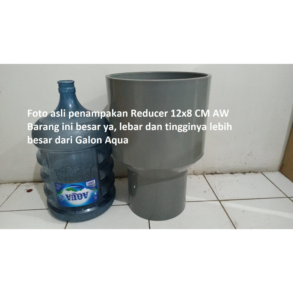 Jual Reducer R Vlok Sock PVC 12x8 12x10 AW 10" inch ke 8" 10" Reducing ...