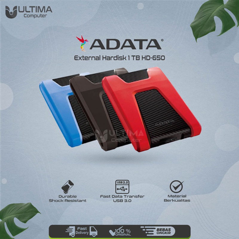 Jual Hardisk External Adata HD650 1TB | Shopee Indonesia