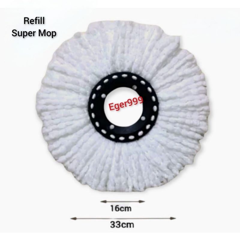 Jual Refill Spin Mop/Super Mop Diameter 16cm | Shopee Indonesia