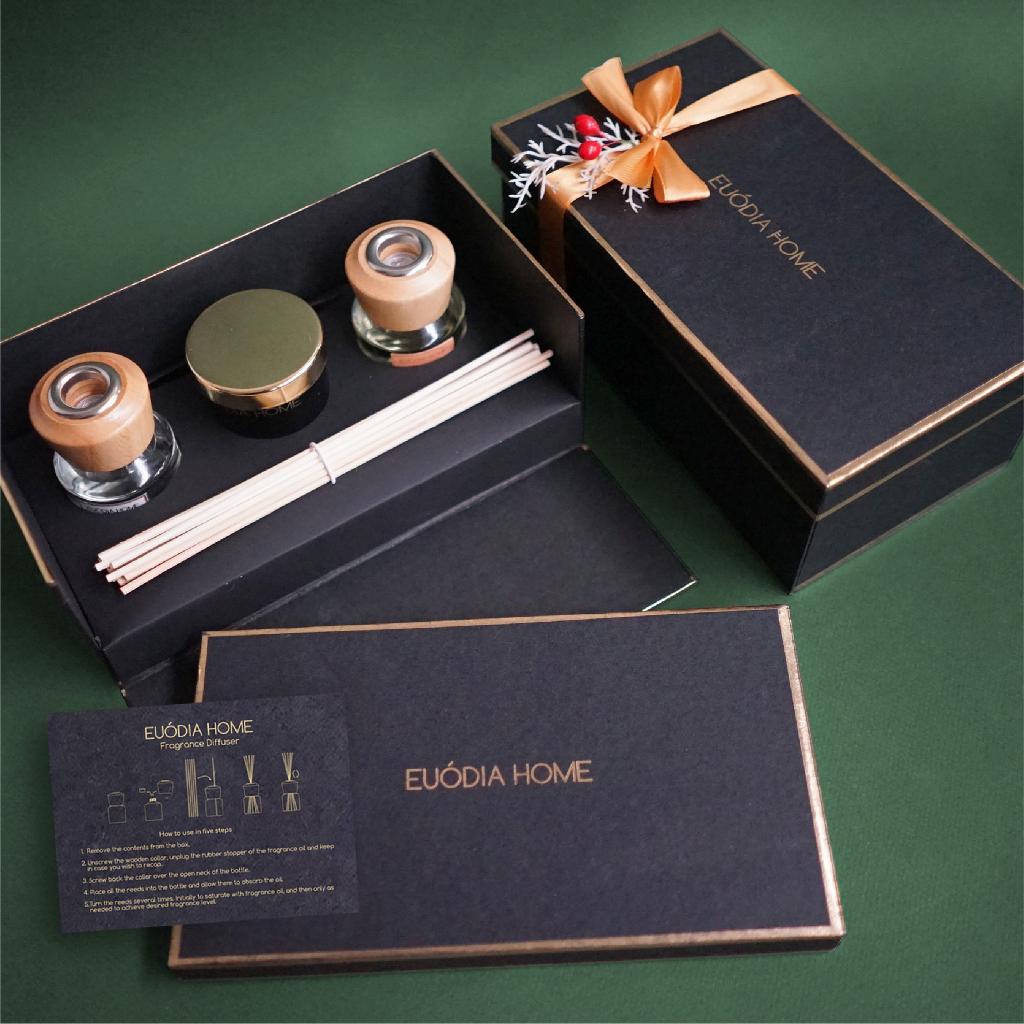 Jual Hampers Euodia Home Diffuser 50ml x 2 & Candle 70ml- Hampers ...