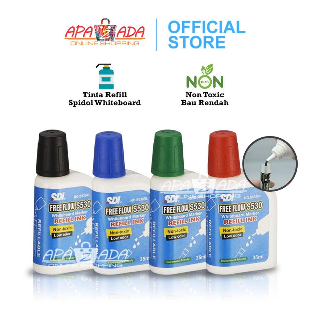 Jual Apazada Refill Isi Tinta Spidol Whiteboard / Refill Spidol Papan ...