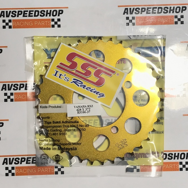 Jual GEAR GIR BELAKANG SSS 428 STEEL GOLD YAMAHA RX KING / RXZ / JUPITER Z / MX NEW / 125 Z ...