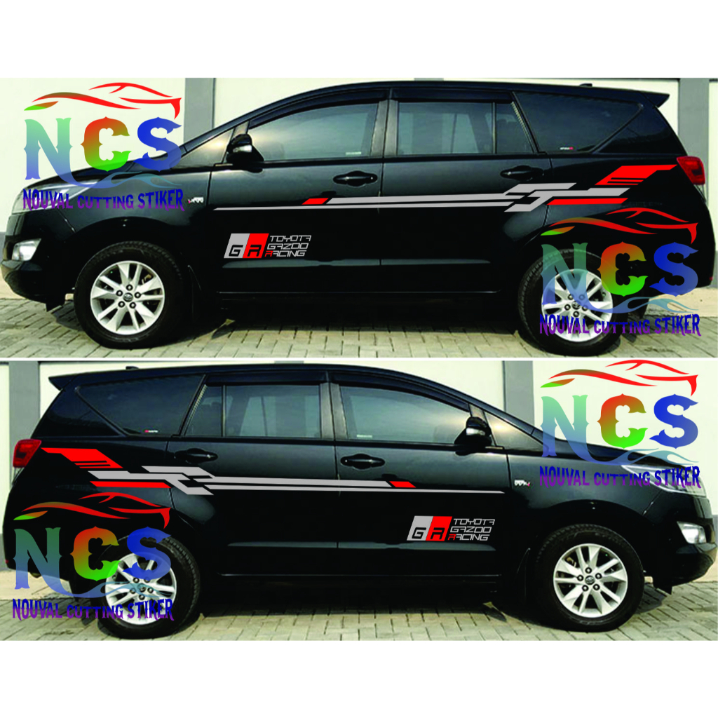 Jual sticker stiker stripe list mobil innova cutting sticker toyota ...