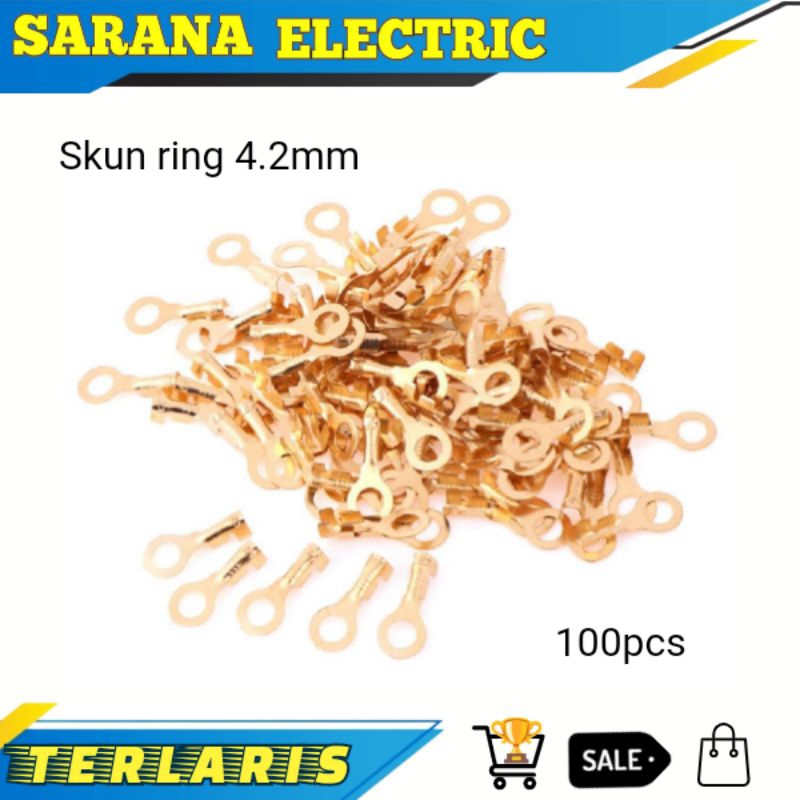 Jual SKUN O RING M6 RING 10 UK 4.2MM SKUN BULAT BAHAN TEMBAGA KUNINGAN ...