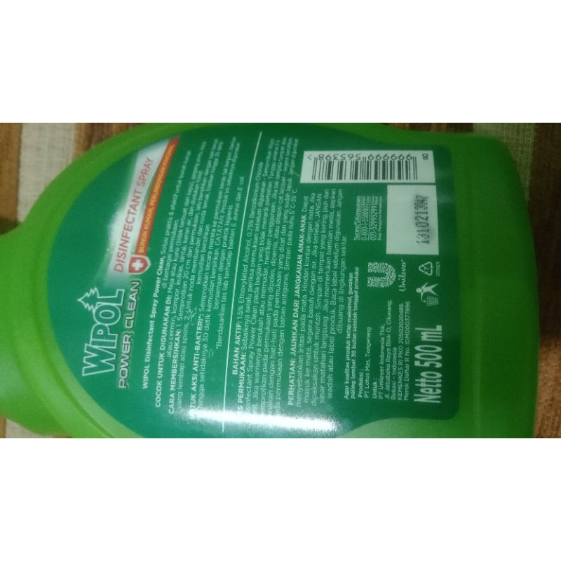 Jual Wipol Power Clean Disinfectant Spray | Shopee Indonesia