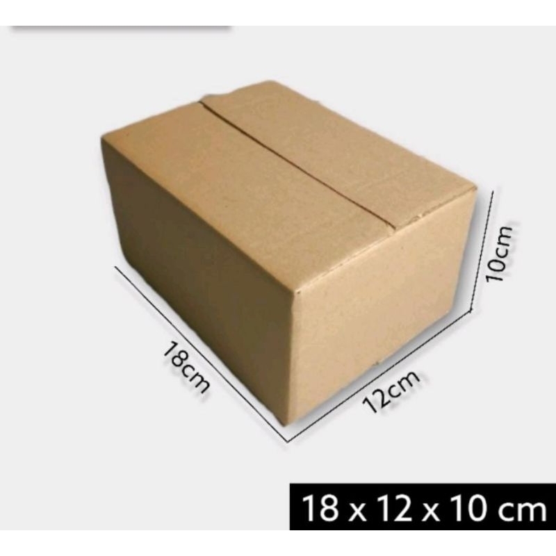 Jual Kardus box Ukuran 18x12x10 cm Single wall polos | Shopee Indonesia