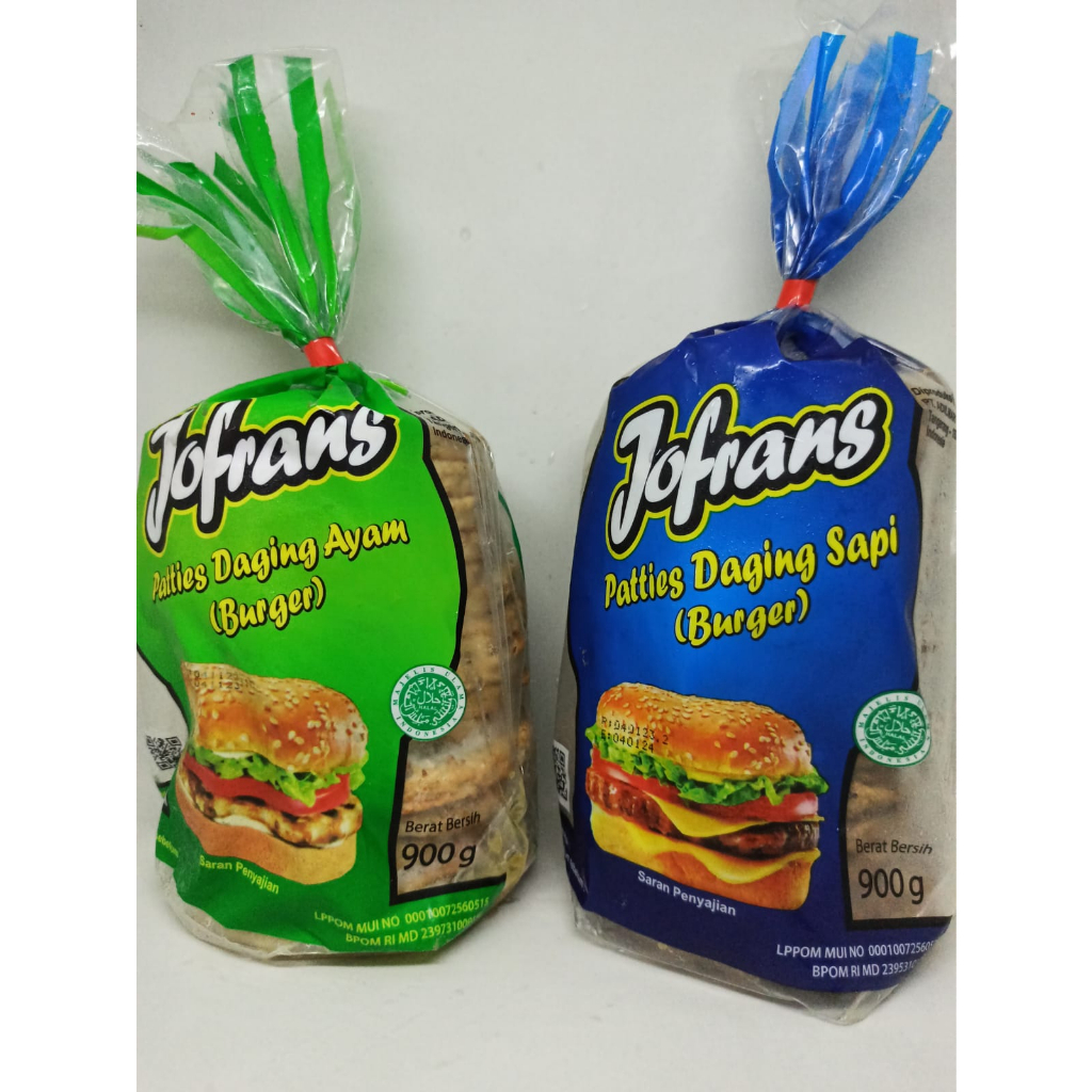 Jual JOFRANS Patties Daging Ayam Dan Sapi Burger isi 15pcs 900gr ...