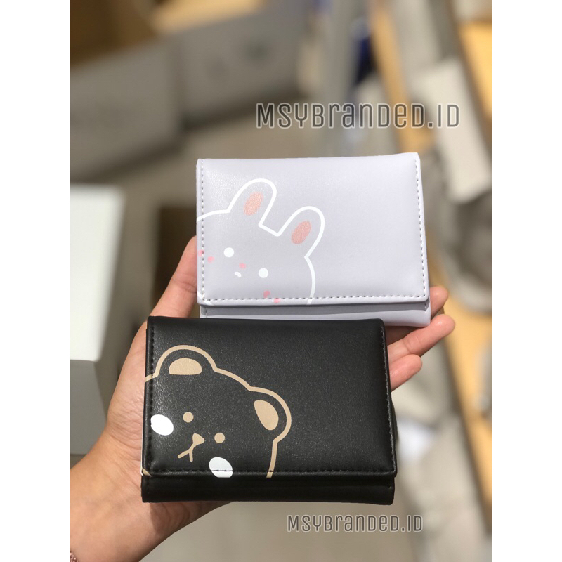 Jual MINISO DOMPET LIPAT TIGA TRIFOLD WOMEN'S SHORT WALLET ANIMAL PRINT ...