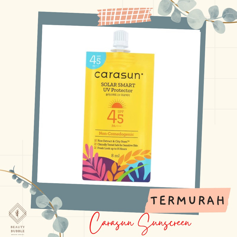 Jual CARASUN SOLAR SMART UV PROTECTOR SACHET 8ml | CARASUN SUNSCREEN ...