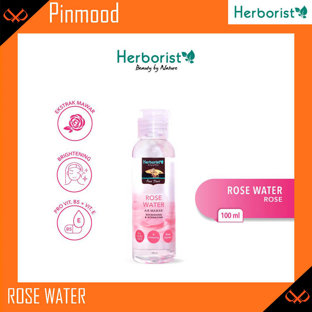 Jual HERBORIST ROSE WATER [ 100 ML ] AIR MAWAR FACE TONIC REFRESHING ...