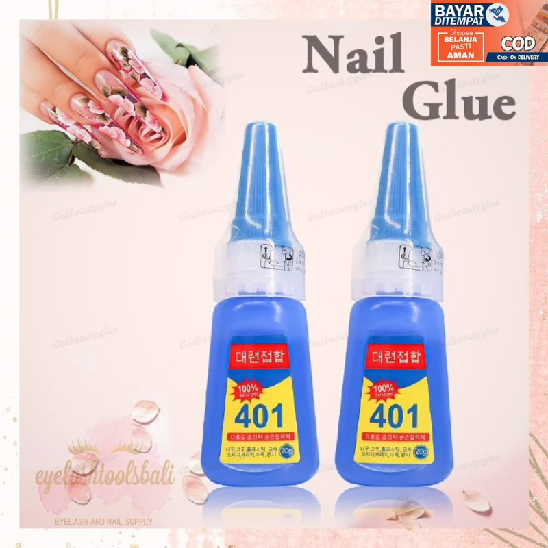 Jual LEM 401 SUPER GLUE 20gr GLUE NAIL TIP LEM KUKU PALSU | Shopee Indonesia
