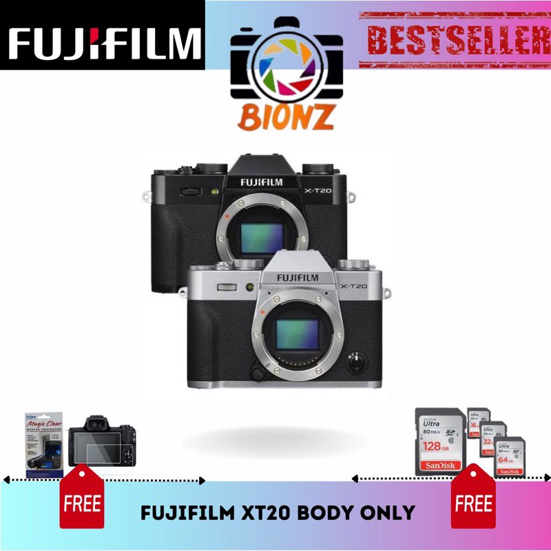 Jual FUJIFILM X-T20 BODY ONLY / FUJIFILM XT20 BODY ONLY | Shopee Indonesia