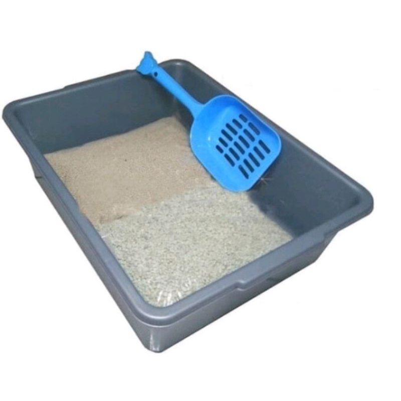 Jual Paket Litterbox Kucing Besar 1set Bak pasir kucing jumbo + sekop ...