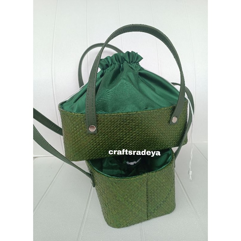 Jual Tas Anyaman Kotak panjang FULL WARNA / Tas hampers Parcel Gift ...