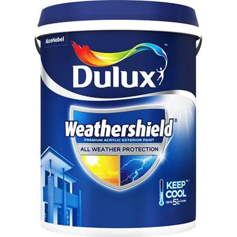 Jual Dulux weathershield 20 Lt - Lakestone - tinting | Shopee Indonesia