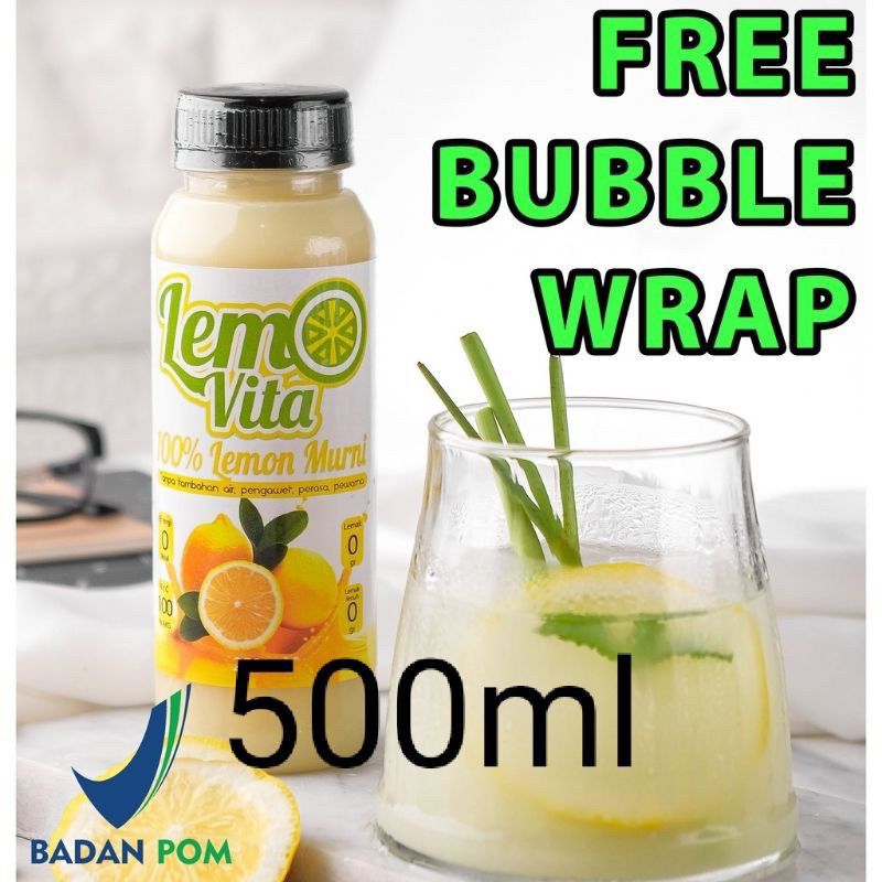 Jual LEMOVITA SARI LEMON JUS MURNI 500ml Jus Diet BPOM | Shopee Indonesia