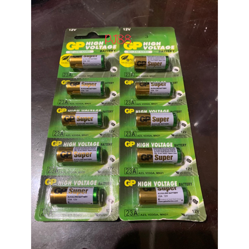 Jual Baterai Alkaline GP 23A 12V Volt Baterai remote mobil, Baterai ...