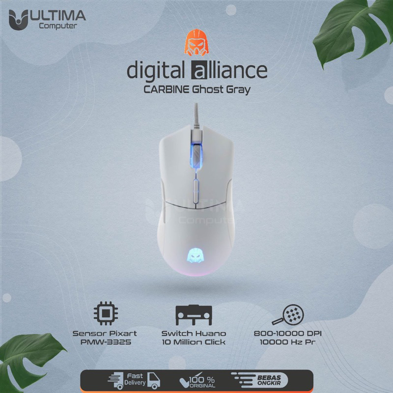 Jual Mouse Gaming Digital alliance Carbine Ghost RGB | Shopee Indonesia