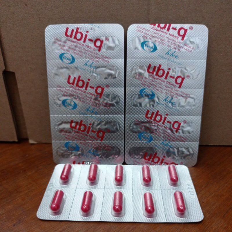 Jual ubi-q ubi q ubiquinone 100mg 1 blister 10 kapsul | Shopee Indonesia