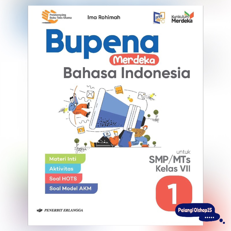 Jual BUKU BUPENA BAHASA INDONESIA SMP/MTS KELAS 7 (VII) KURIKULUM MERDEKA | Shopee Indonesia