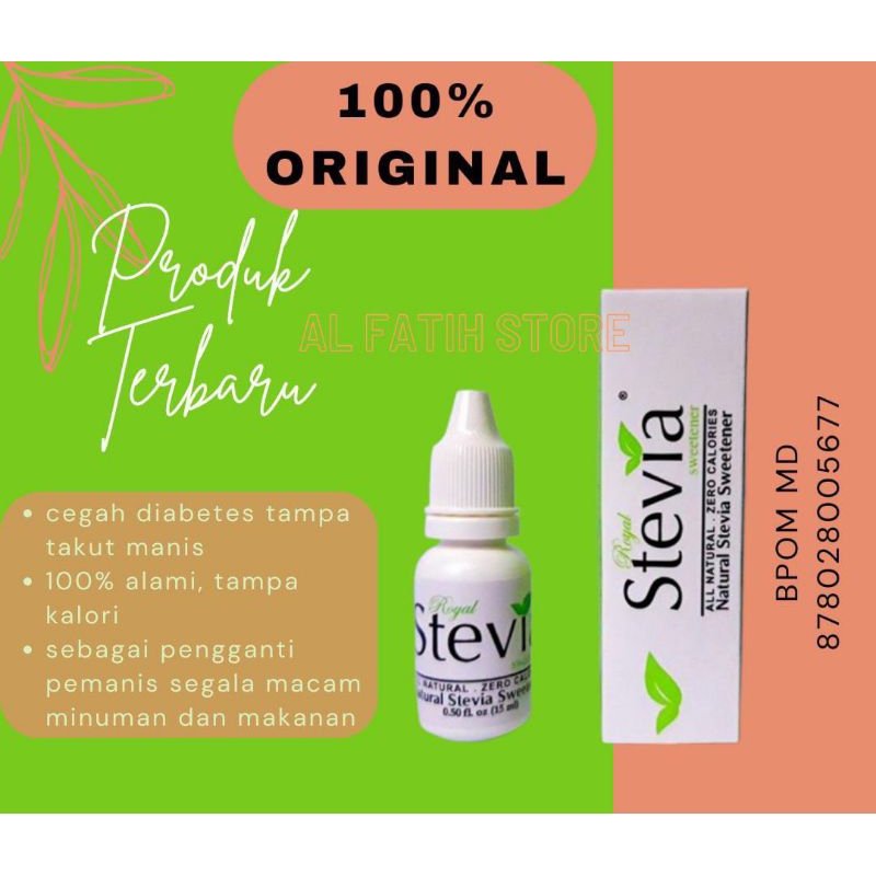 Jual Royal Stevia Gula Cair Stevia Pemanis Alami Rendah Kalori ...