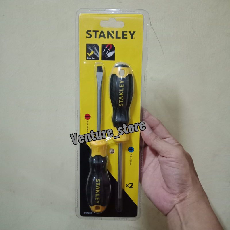 Jual Stanley 2pcs Cushion Grip Screwdriver Set STMT66670 / Obeng Set ...