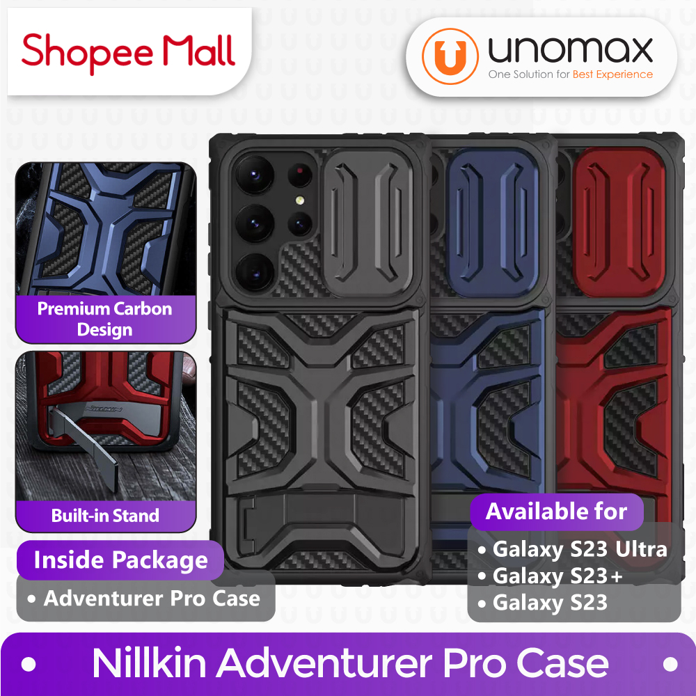 Jual Case Samsung Galaxy S23 Ultra Nillkin Adventurer Pro Carbon Camera ...