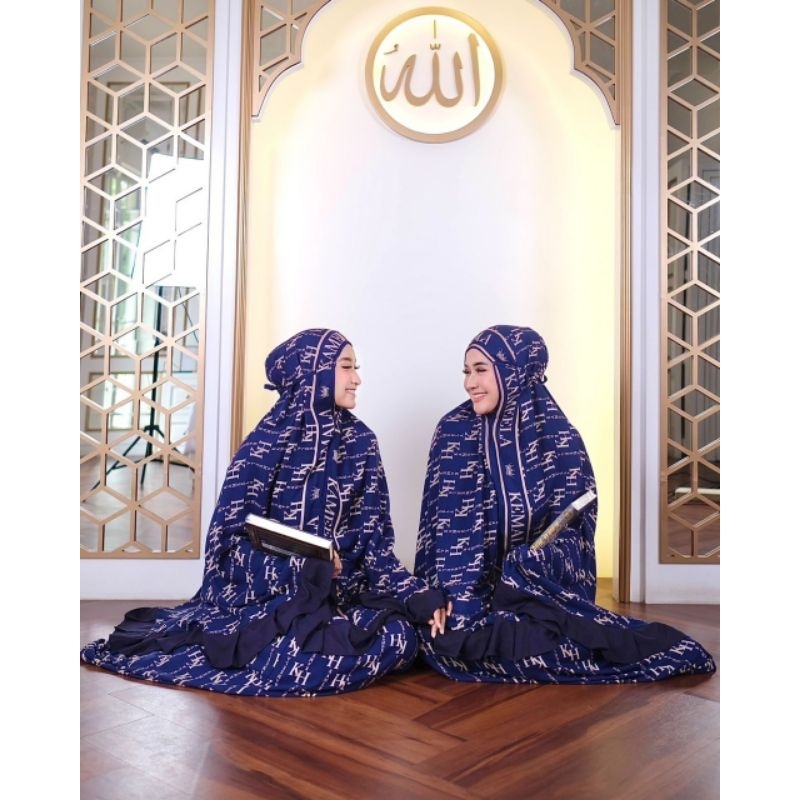 Jual mukena monochrome logo KH | Shopee Indonesia