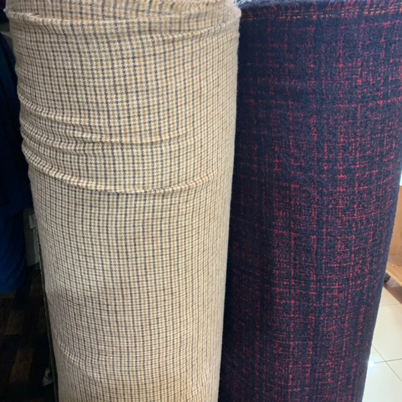 Jual kain semiwoll - kain woll garment - kain woll akrilic - kain tweed ...