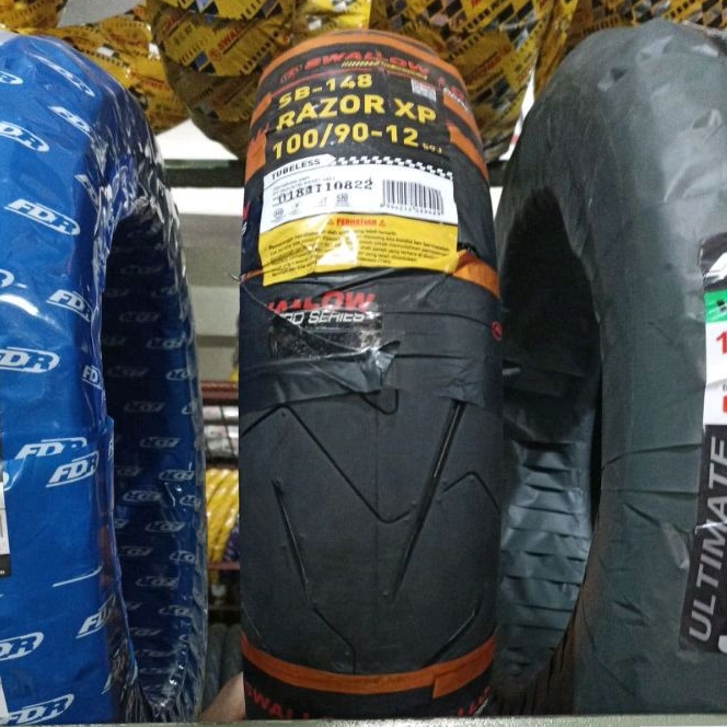 Jual Ban Ring 12 100/90-12 Razor Swallow soft compound | Shopee Indonesia