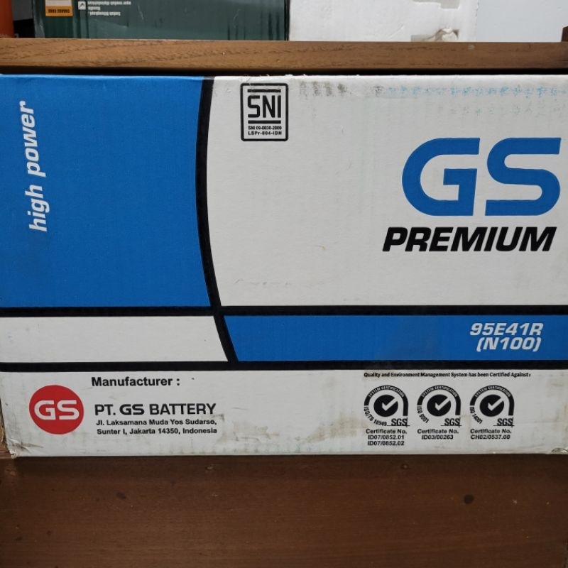 Jual AKI GS ASTRA PREMIUM N100 95E41R 12V 100AH AKI TAFT GENSET KOMATSU DYNA | Shopee Indonesia