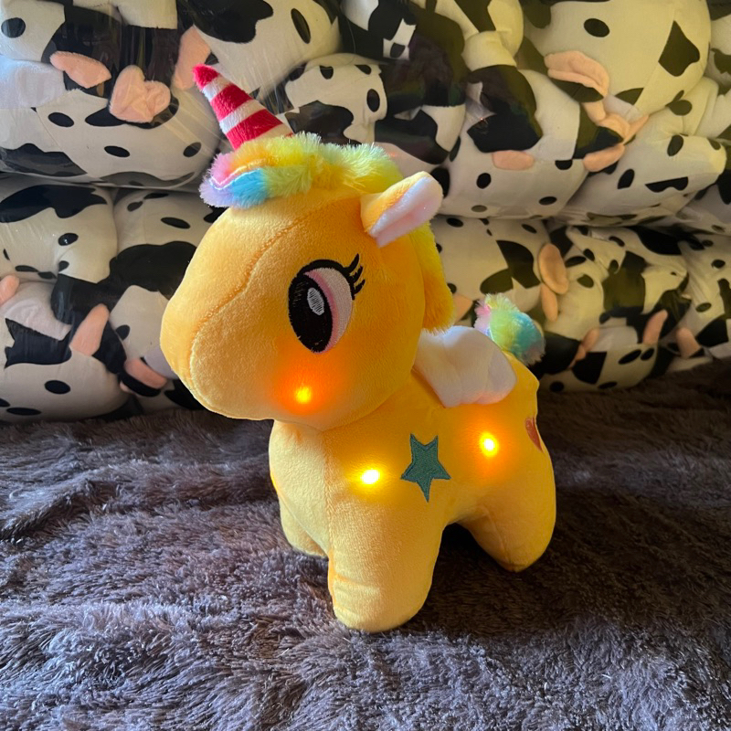 Jual Boneka Unicorn Warna Warni Little Pony LED Kuda Poni Bersayap ...
