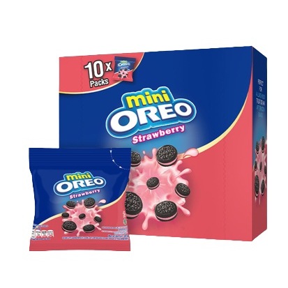 Jual ( BERKAH ) MINI OREO Biskuit Sandwich 21gr x 10 pcs BOX Original ...