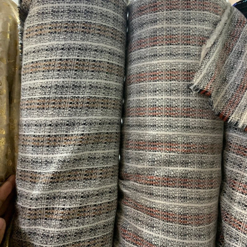 Jual kain woll garment - kain tweed - woll tweed - kain woll kotak ...