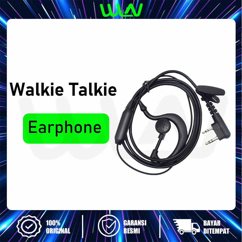 Jual EARPHONE WALKIE TALKIE WLN KD C1 888S HEADSET | Shopee Indonesia