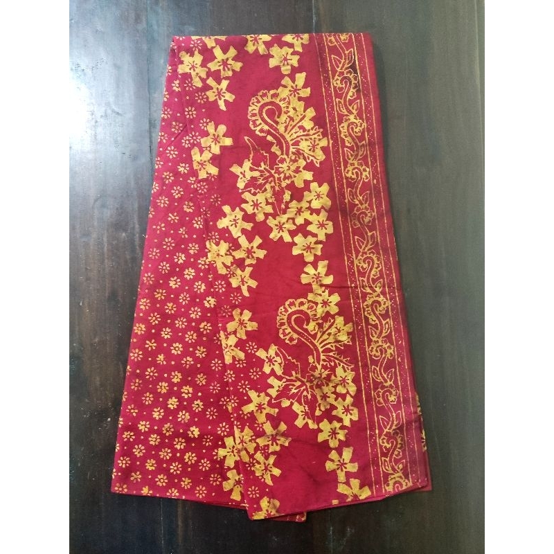 Jual Batik Cap motif Daun Semanggi | Shopee Indonesia