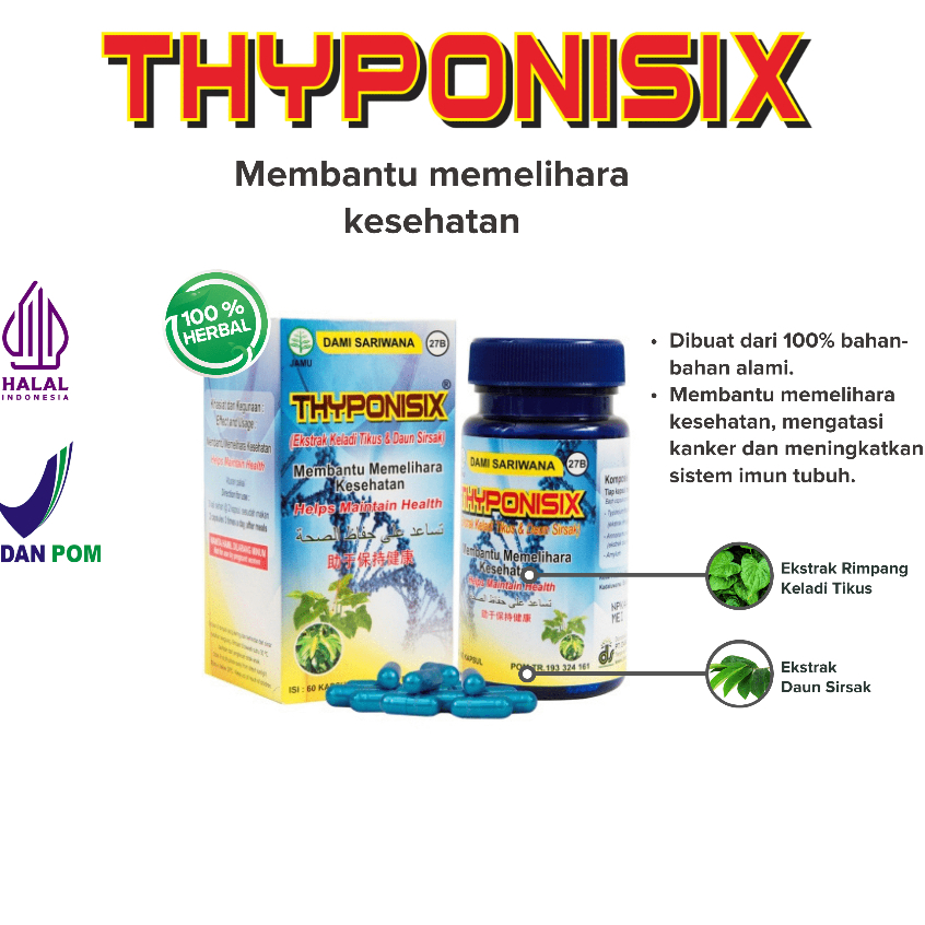 Jual Herbal THYPONISIX 60 Kapsul Mengatasi Kanker, Meningkatkan Imun ... Jual Herbal THYPONISIX 60 Kapsul Mengatasi Kanker, Meningkatkan Imun ...