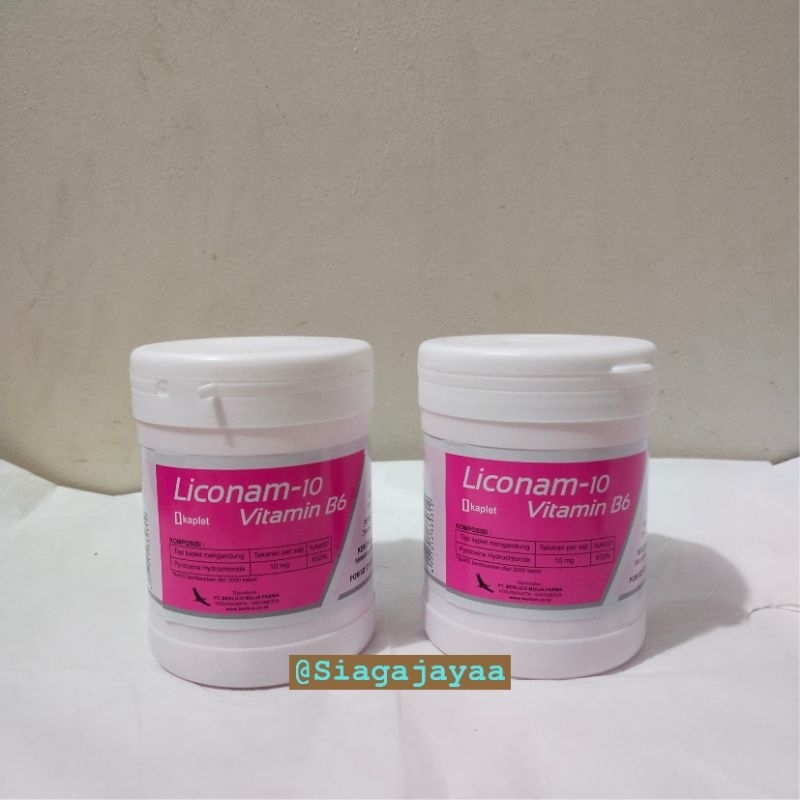 Jual Liconam Vitamin B6 10mg Pot 1000 Tablet | Shopee Indonesia