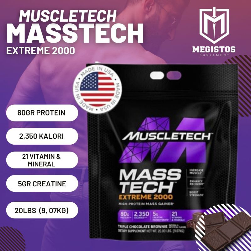 Jual Muscletech MASSTECH Extreme 2000 20 Lb | Shopee Indonesia