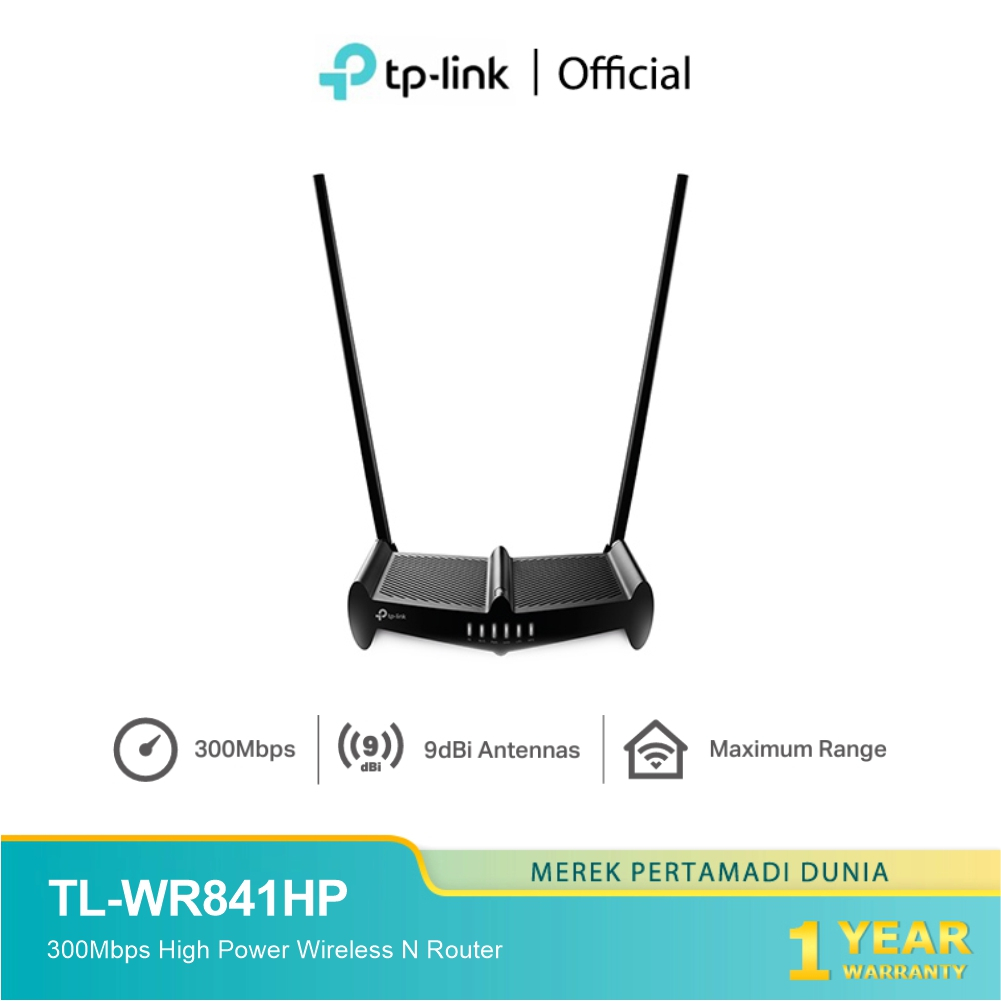 Jual TP-LINK TL-WR841HP 300Mbps High Power Wireless N Router WR841HP ...