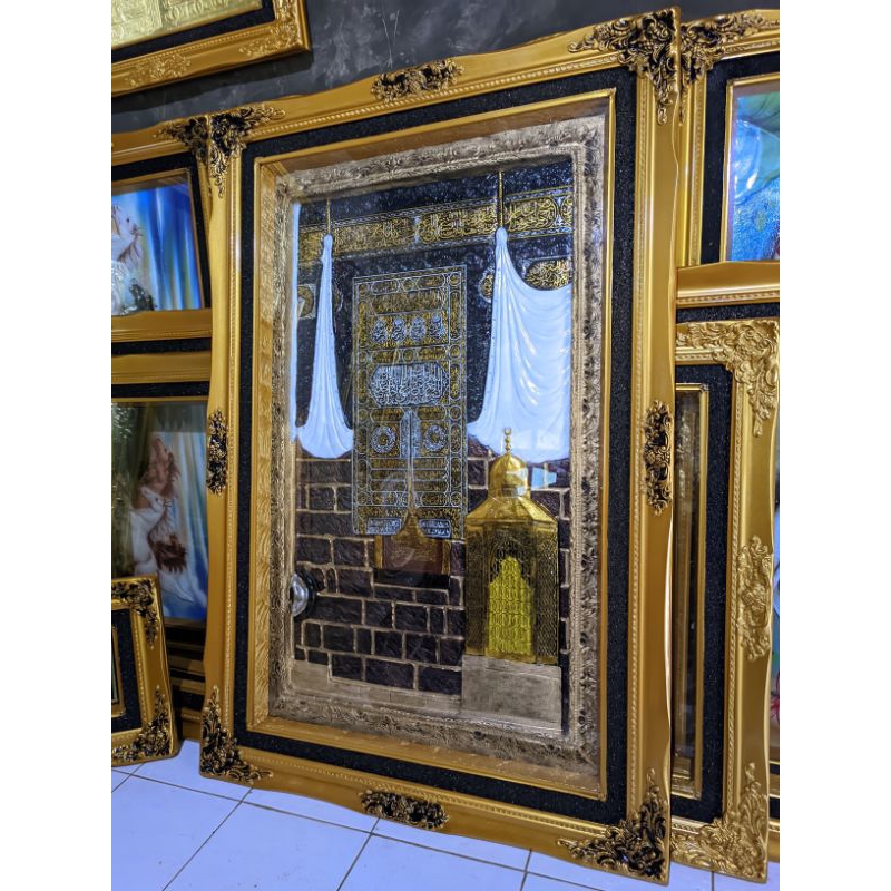 Jual hiasan dinding kaligrafi multazam relief ukir timbul free packing ...