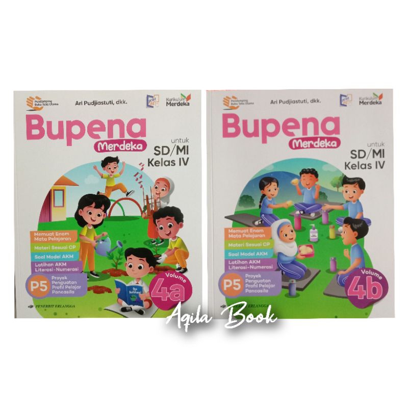 Jual Bupena 4A, 4B untuk SD/MI kelas 4 Kurikulum Merdeka. Erlangga | Shopee Indonesia
