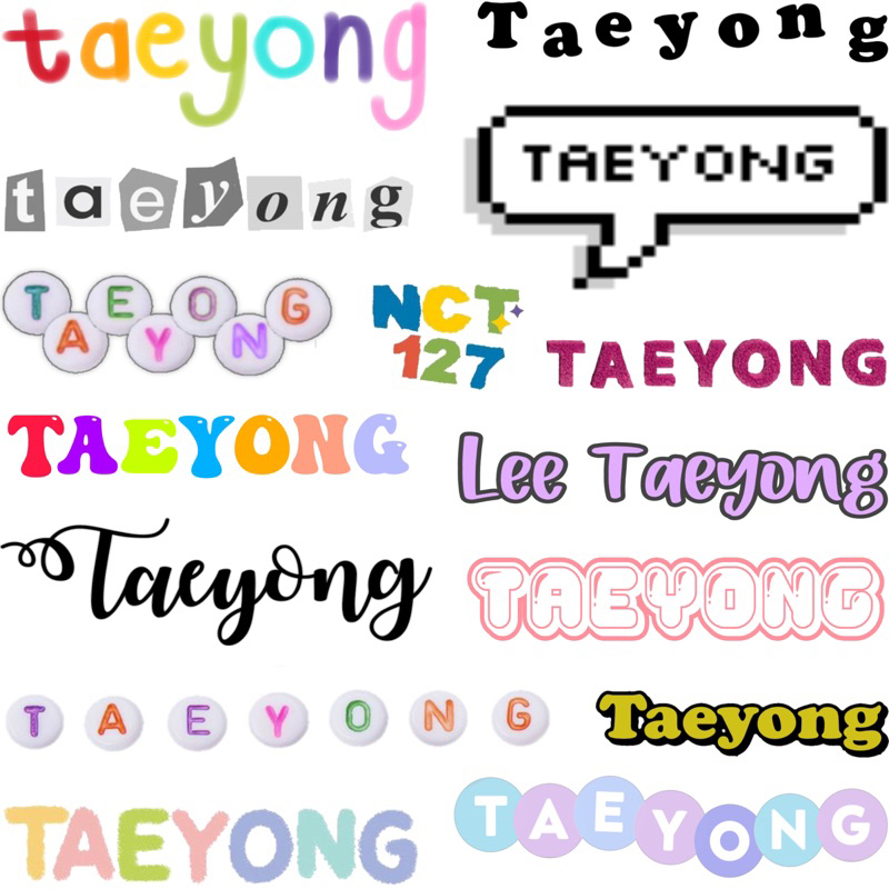 Jual Stiker Nama NCT DREAM & NCT 127 ( Sudah Cutting ) Aesthetic Deco ...