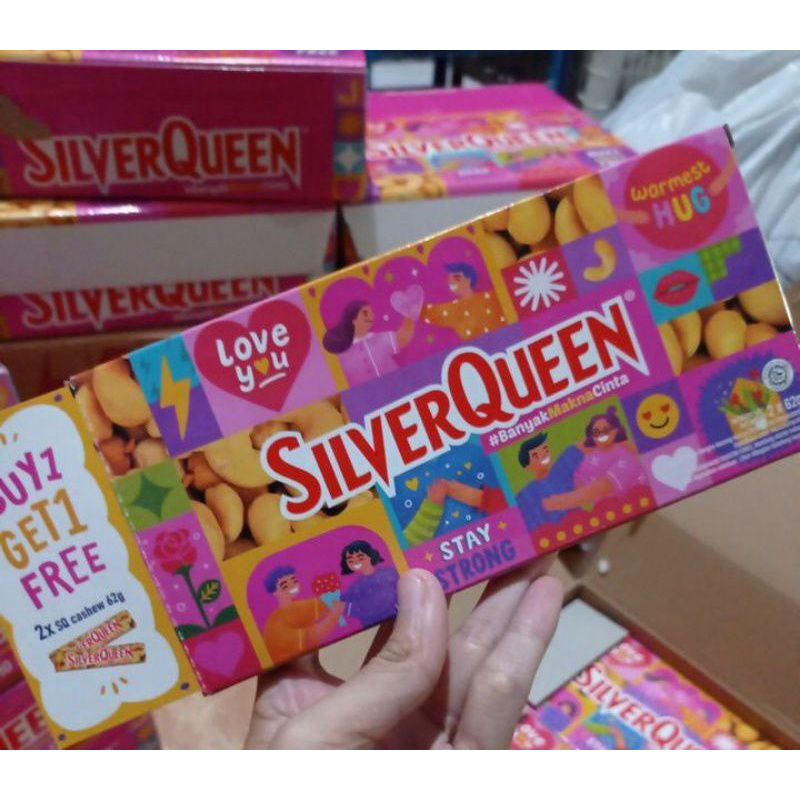 Jual Silverqueen Edisi Valentine 58g ( 1 pack isi 2 ) | Shopee Indonesia