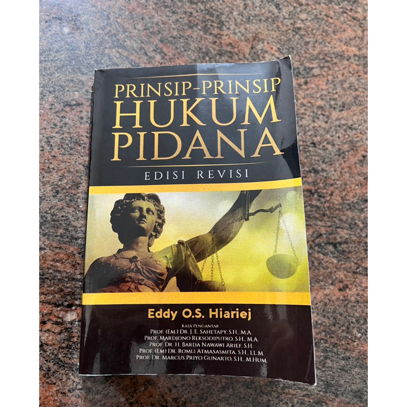 Jual Prinsip Prinsip Hukum Pidana Eddy O.S. Hiariej | Shopee Indonesia